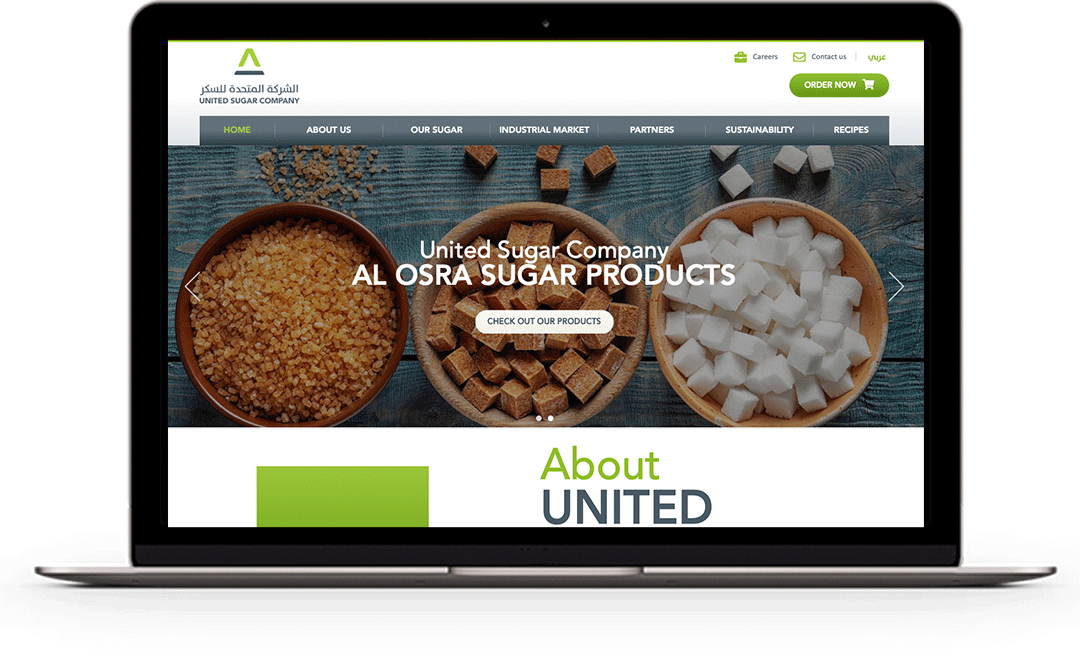 Website Development for United Sugar Company