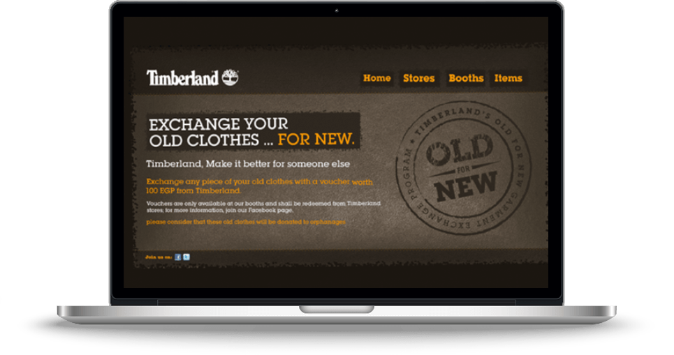 Web App Development for Timberland